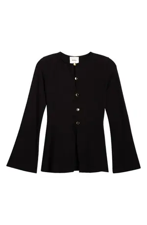 REFORMATION Verne Button Front Knit Top