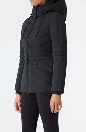 Mackage Nadia Hooded Quilted Down Jacket - Black