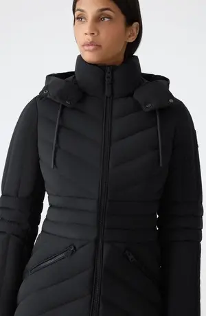 Mackage Nadia Hooded Quilted Down Jacket - Black