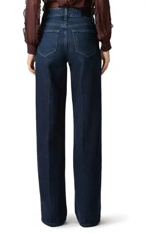Paige Sasha High-waist Wide-leg Jeans - Dwell