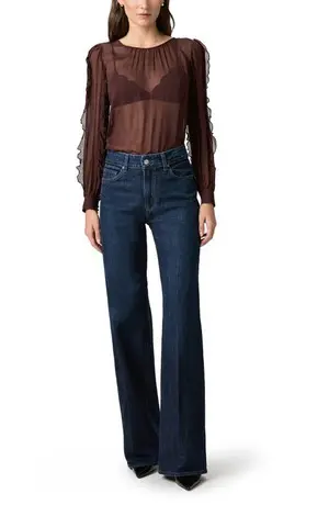 Paige Sasha High-waist Wide-leg Jeans - Dwell