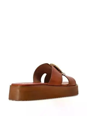 KOTRIS SANDALS Leather Platform Sandals