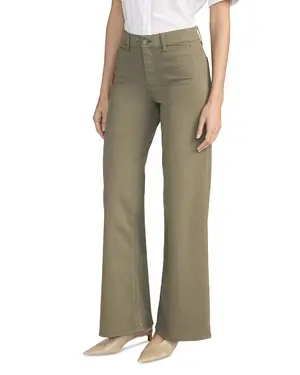 FRAME Le Slim High Rise Palazzo Jeans