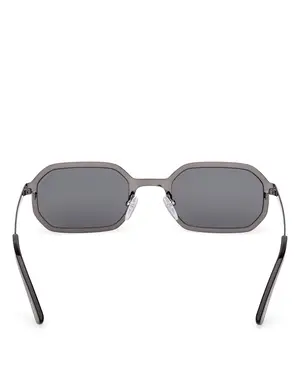 Emilio Pucci 52mm Geometric Sunglasses - Black/smoke