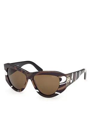 Emilio Pucci Cat Eye Sunglasses, 58mm - Amber