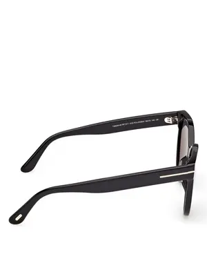 TOM FORD Tallulah Round Sunglasses 56mm - Black/smoke