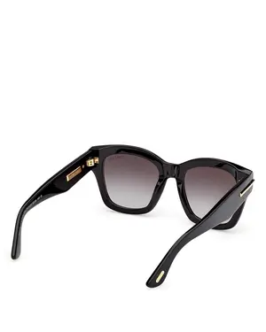 TOM FORD Butterfly Sunglasses, 53mm - Black/smoke