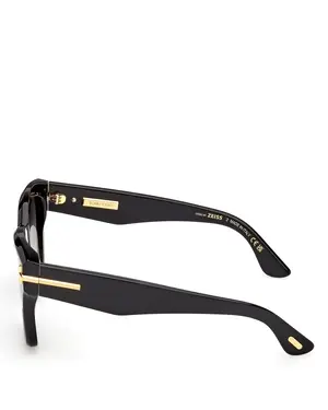 TOM FORD Butterfly Sunglasses, 53mm - Black/smoke