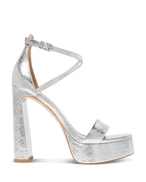 Michael Kors Cami Platform Sandals - Silver