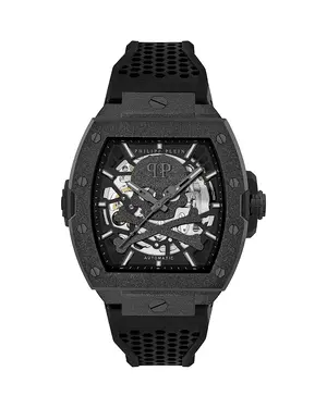 Philipp Plein The $keleton Frosted Watch - Black/black