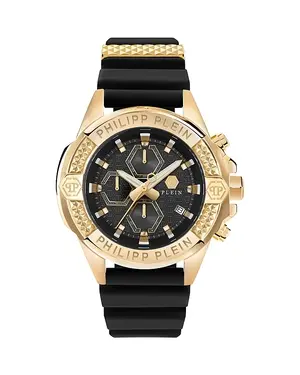Philipp Plein The $kull Chronograph, 44mm Black/black