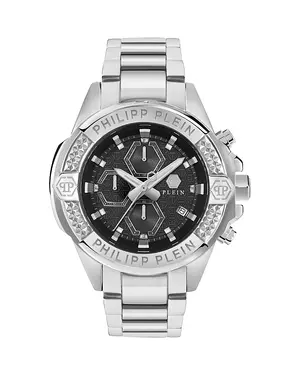 Philipp Plein The $kull Chronograph, 44mm - Black/silver