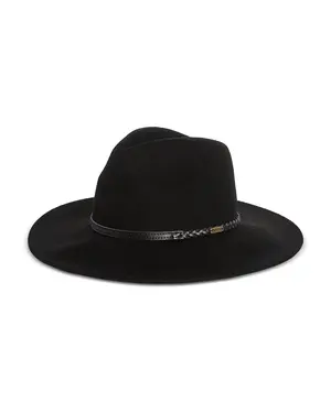 Barbour Tack Wool Fedora Hat - Black