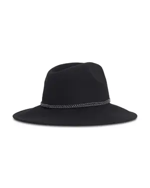Barbour Tack Wool Fedora Hat - Black