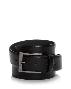 BOSS Elloy Leather Belt - Black