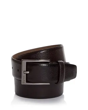 BOSS Elloy Leather Belt - Dark Brown