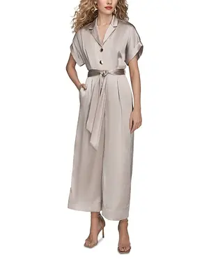 Donna Karan New York Tie Waist Jumpsuit