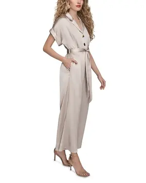 Donna Karan New York Tie Waist Jumpsuit