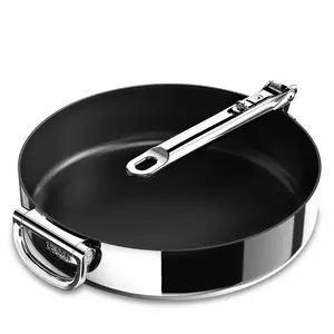 JOSEPH JOSEPH Space Steel 11 Ceramic Nonstick Frying Pan With Folding Handle