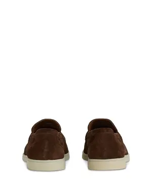 REISS Kason Slip On Loafers - Brown