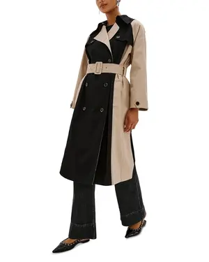 Rails Maud Colorblocked Trench Coat