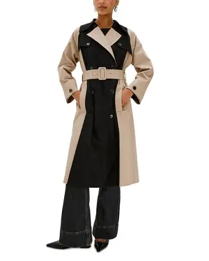 Rails Maud Colorblocked Trench Coat