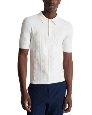 Balmain Geo Pattern Polo Shirt