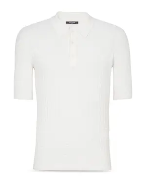 Balmain Geo Pattern Polo Shirt