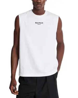 Balmain Crewneck Logo Tank