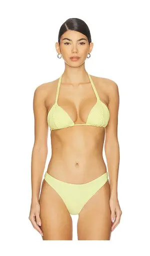 PQ Isla Triangle Bikini Top - Buttercup