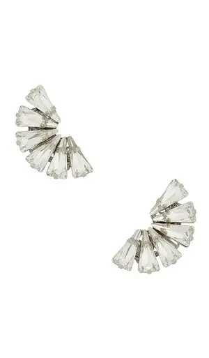 ANTON HEUNIS Anton Heunis Omega Clasp Fan-shaped Detail Stud