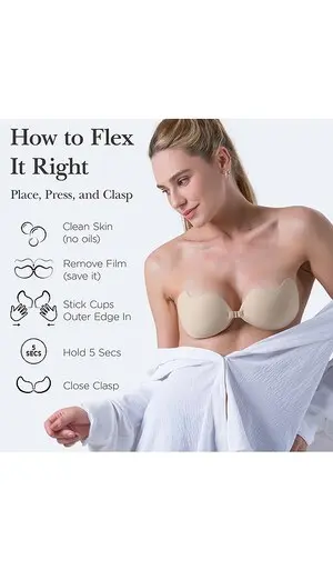 NIPPIES Flex Bra In Nude - Creme
