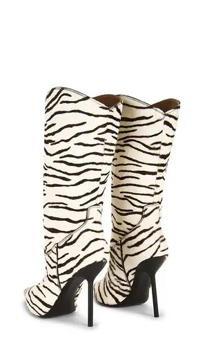 Paris Texas Lidia Western Boot 105 - White Zebra