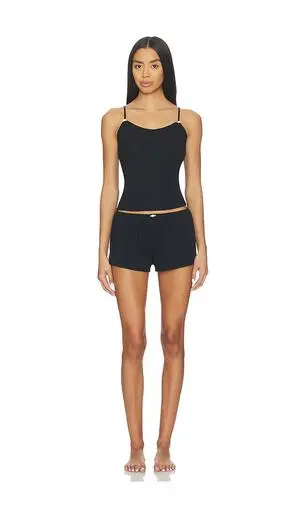 HOMEBODII Pointelle Cami Set - Black