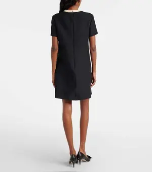 Valentino Garavani Crepe Couture Vgold Minidress