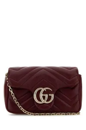Gucci Mini GG Marmont Shoulder Bag Red