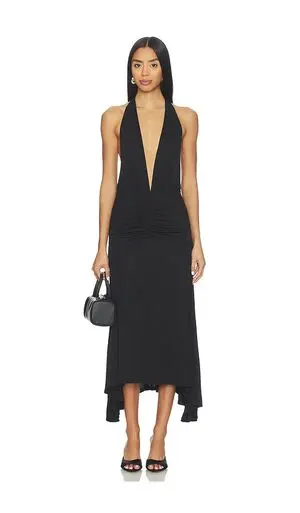 WeWoreWhat Halter Midi Dress - Black