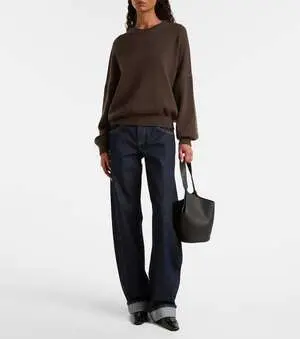Khaite Margaux Cashmere Sweater - Brown