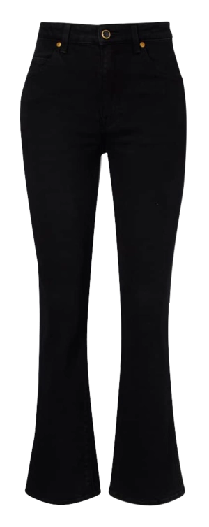 KHAITE Vivian High-Rise Flared Cropped Jeans