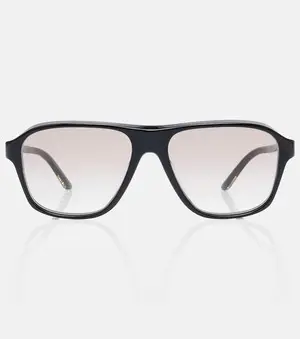Khaite X Oliver Peoples 1978rx Oversized Sunglasses - Black