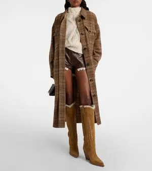 Paris Texas Winter El Dorado Suede Cowboy Boots