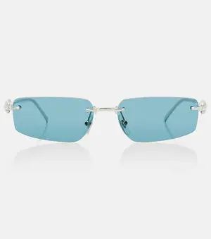 CARTIER Clash De Rectangular Sunglasses - Silver