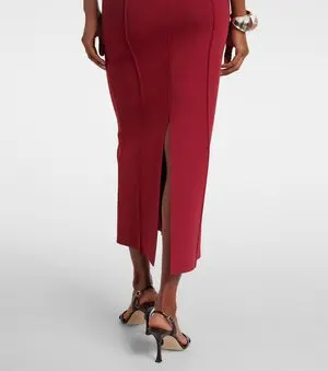 JOSEPH Foin Jersey Midi Dress - Red