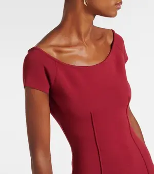 JOSEPH Foin Jersey Midi Dress - Red
