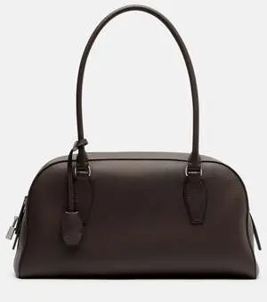 THE ROW E/w India Leather Shoulder Bag - Brown