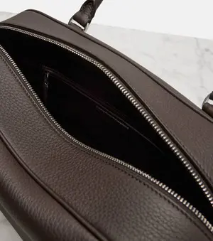 THE ROW E/w India Leather Shoulder Bag - Brown