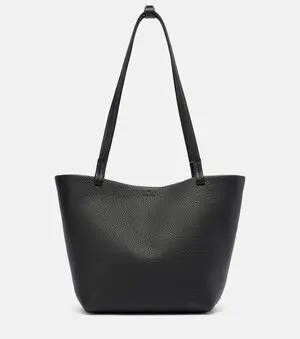 THE ROW Park Medium Leather Tote Bag - Black