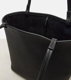 THE ROW Park Medium Leather Tote Bag - Black
