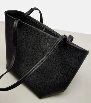 THE ROW Park Medium Leather Tote Bag - Black