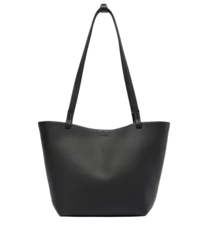 THE ROW Park Medium Leather Tote Bag - Black